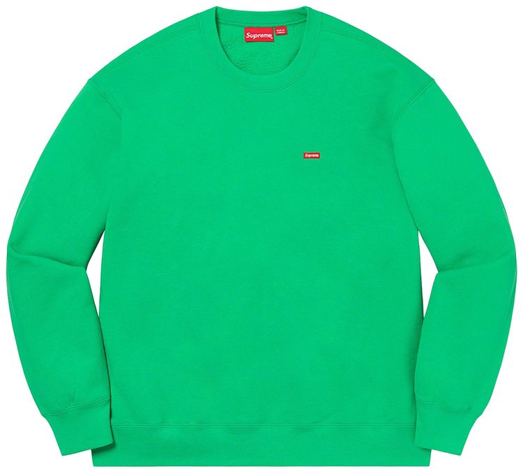 Buy Supreme Small Box Crewneck 'Green' - SS21SW50 GREEN | GOAT
