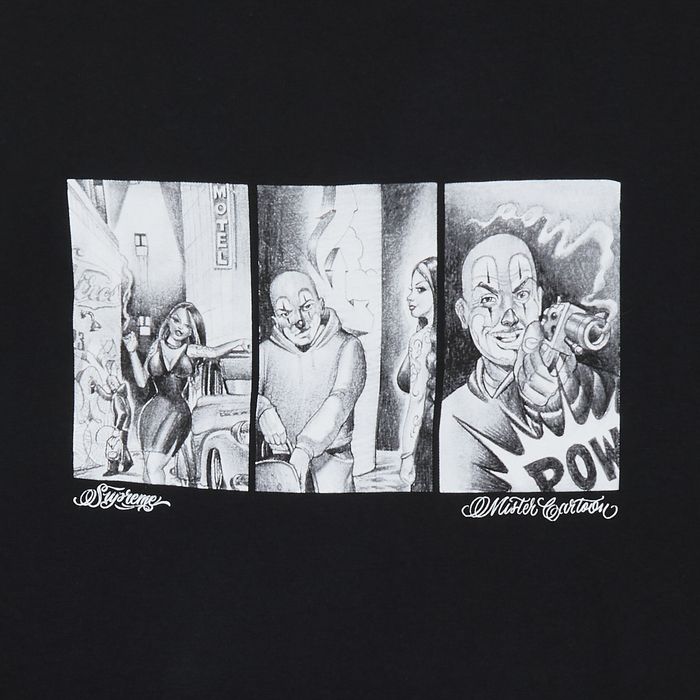 Buy Supreme Mister Cartoon Pow Tee 'Black' - FW24T36 BLACK | GOAT