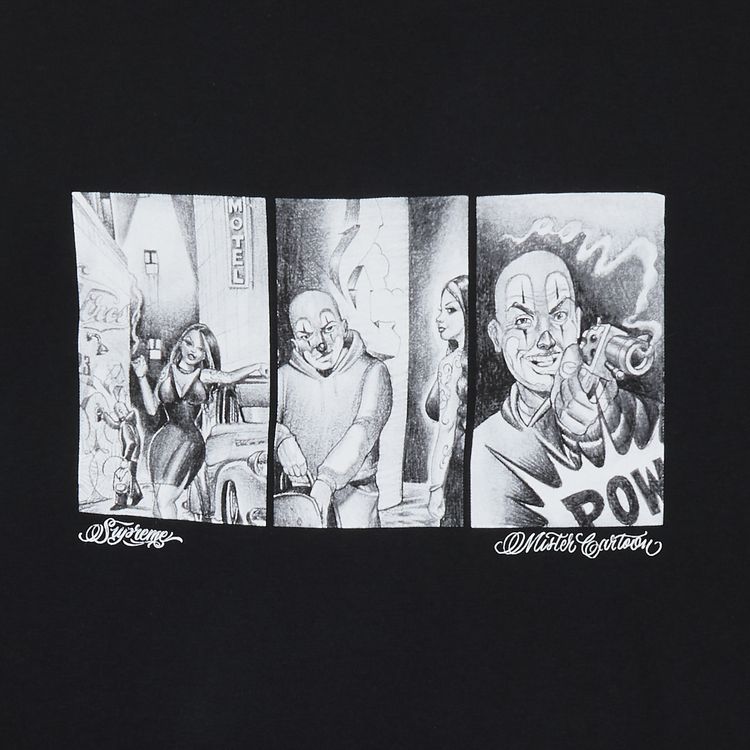 Buy Supreme Mister Cartoon Pow Tee 'Black' - FW24T36 BLACK | GOAT
