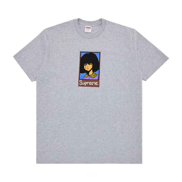 Buy Supreme Emo Tee 'Heather Grey' - FW24T28 HEATHER GREY | GOAT