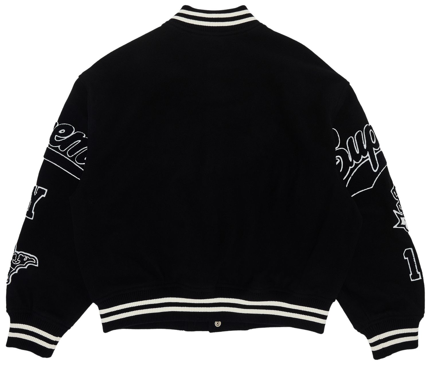 Buy Supreme Veritas Varsity Jacket 'Black' - FW24J44 BLACK | GOAT