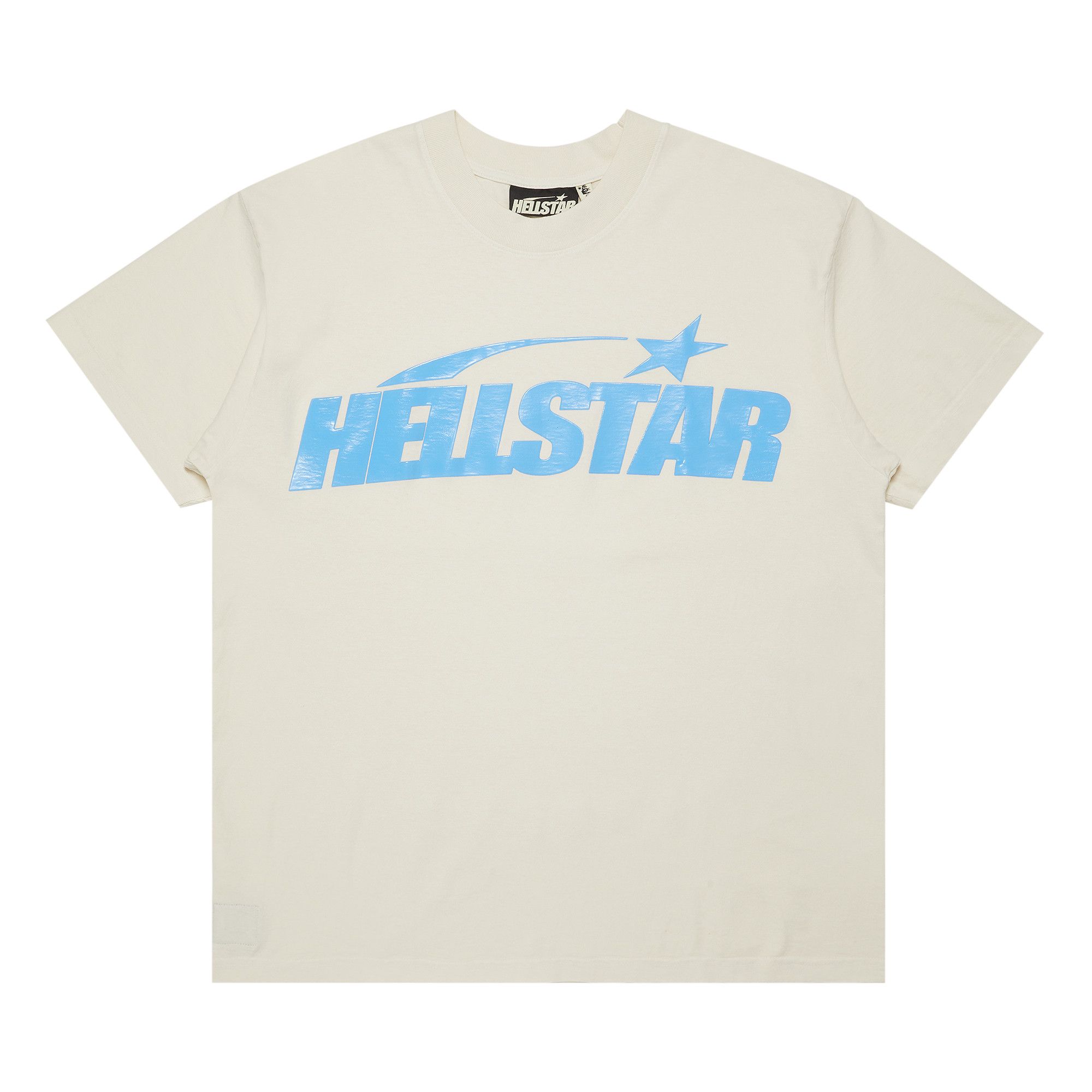 Buy Hellstar Classic T-Shirt (Gel Print) 'White/Blue' - HSCC01TEE003 ...