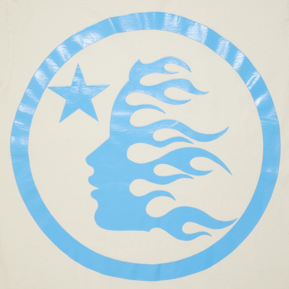 Buy Hellstar Classic T-Shirt (Gel Print) 'White/Blue' - HSCC01TEE003 ...