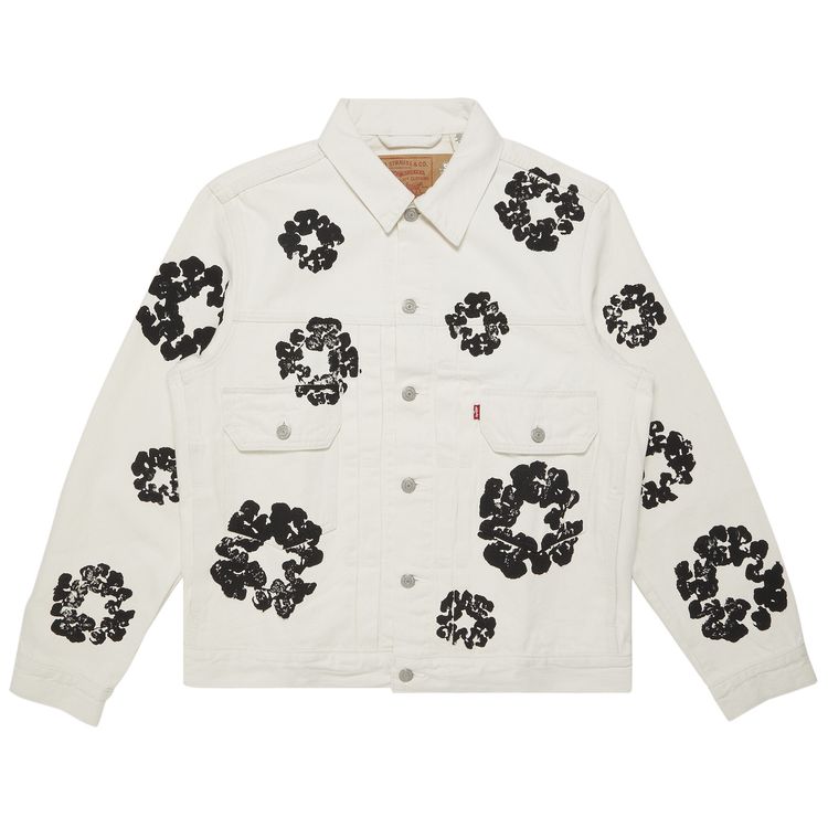 Buy Denim Tears Type II All Over Wreath Jacket 'White' - 802 0007 30 | GOAT
