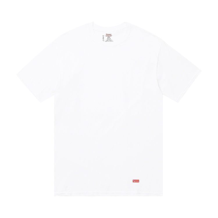 Buy Supreme x Hanes Tagless Tees (3 Pack) 'White' - FW21A23 WHITE | GOAT
