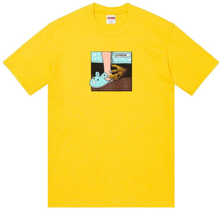 Buy Supreme Bed Tee 'Yellow' - FW21T31 YELLOW | GOAT