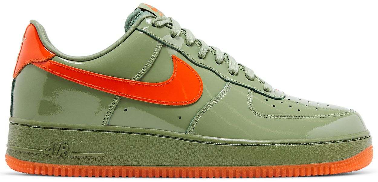 Buy Nike Air Force 1 Low '07 Premium 'Oil Green Safety Orange' - HJ9118 ...