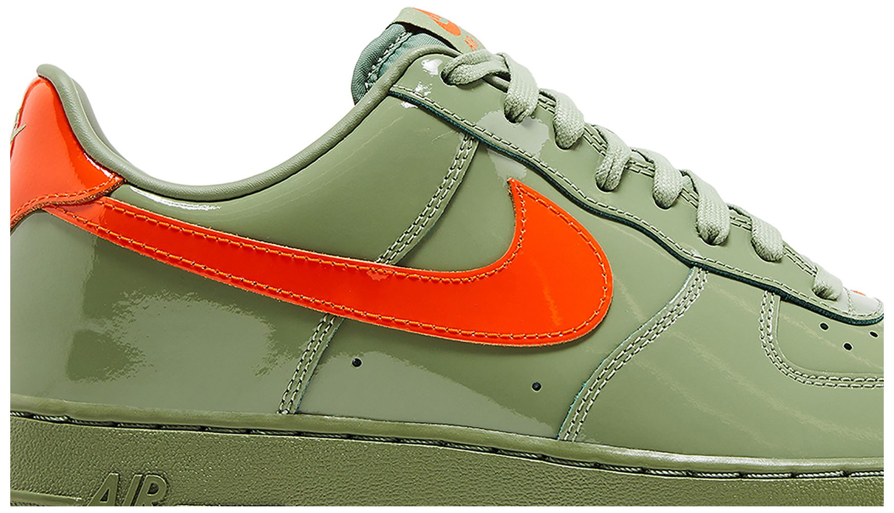 Buy Nike Air Force 1 Low '07 Premium 'Oil Green Safety Orange' - HJ9118 ...