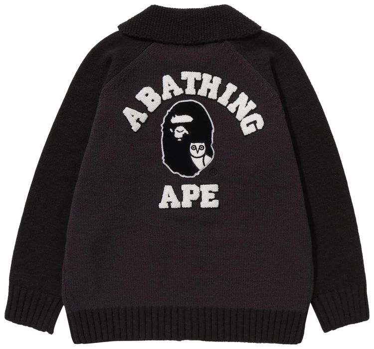 Buy BAPE x OVO Cowichan Sweater 'Grey' - 1J73 120 902 GREY | GOAT