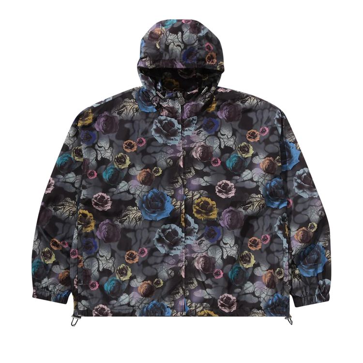 Buy BAPE Floral Camo Nylon Hooded Jacket 'Black' - 1K80 140 317 BLACK ...