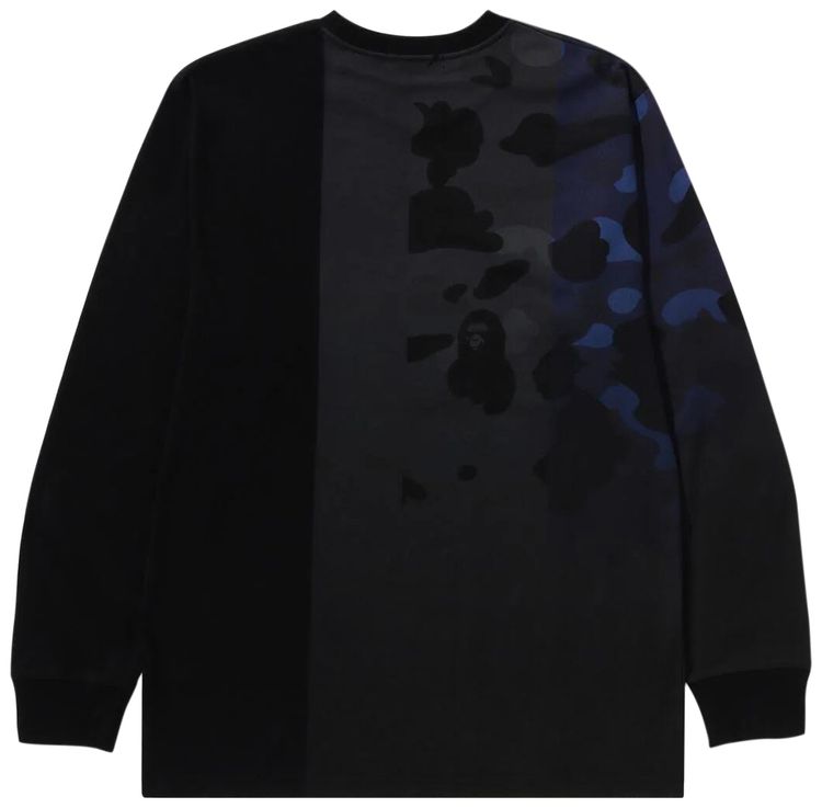 Buy BAPE Patch Work Print Long-Sleeve Tee 'Black' - 1K80 111 002 BLACK ...