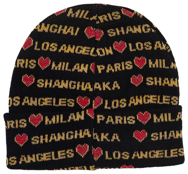 Buy Supreme Hearts Beanie 'Black' - FW24BN48 BLACK | GOAT