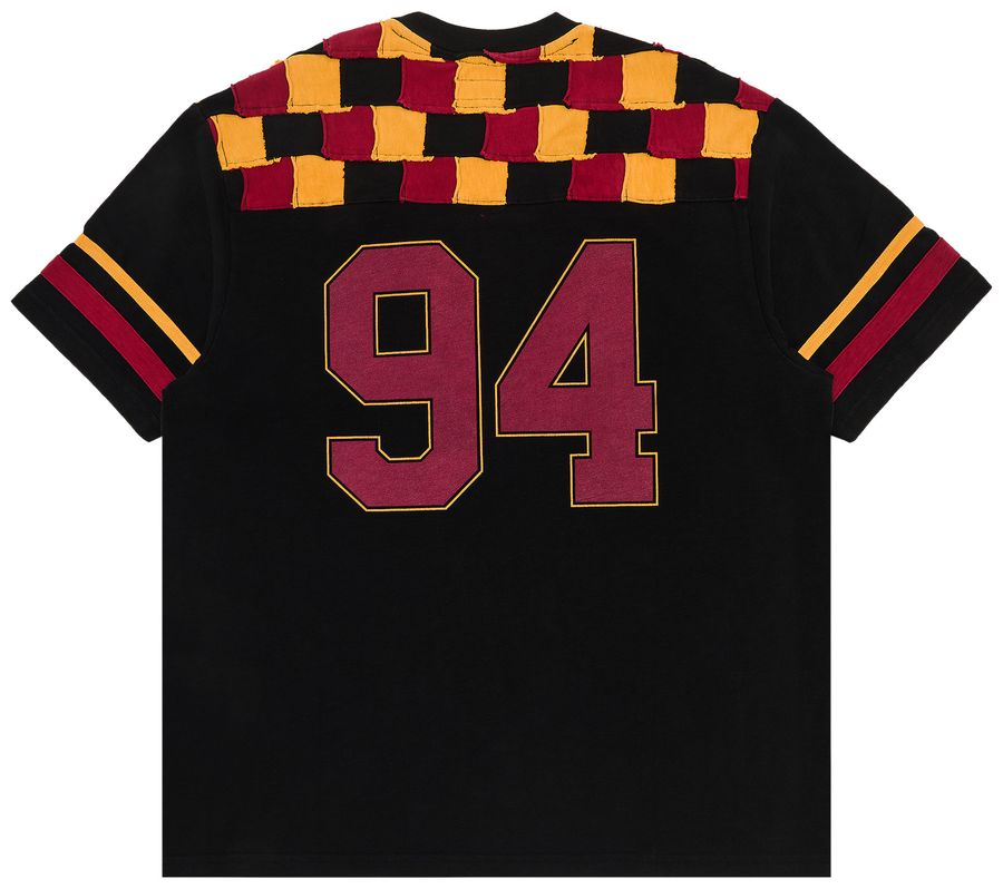 Buy Supreme Patchwork Yoke Football Top 'Black' - FW24KN33 BLACK | GOAT