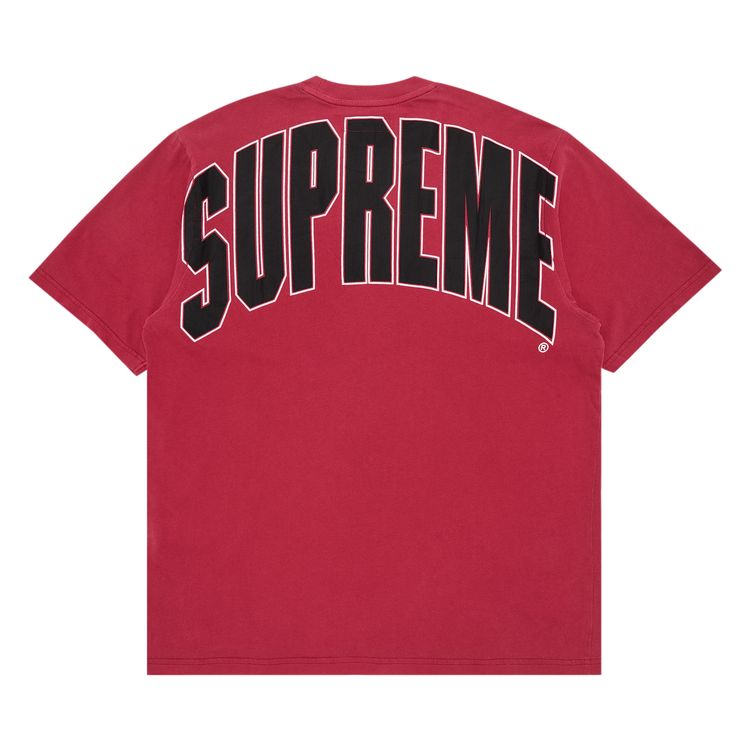 Buy Supreme Cracked Back Arc Short-Sleeve Top 'Red' - FW24KN52 RED | GOAT