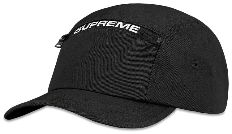 Buy Supreme Top Zip Camp Cap 'Black' - FW21H87 BLACK | GOAT