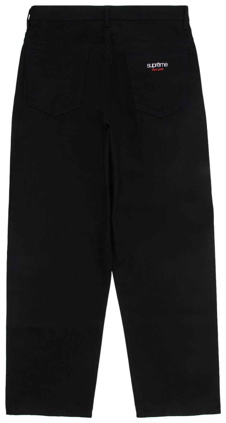 Buy Supreme Rigid Baggy Selvedge Jean 'Black' - FW24P26 BLACK | GOAT
