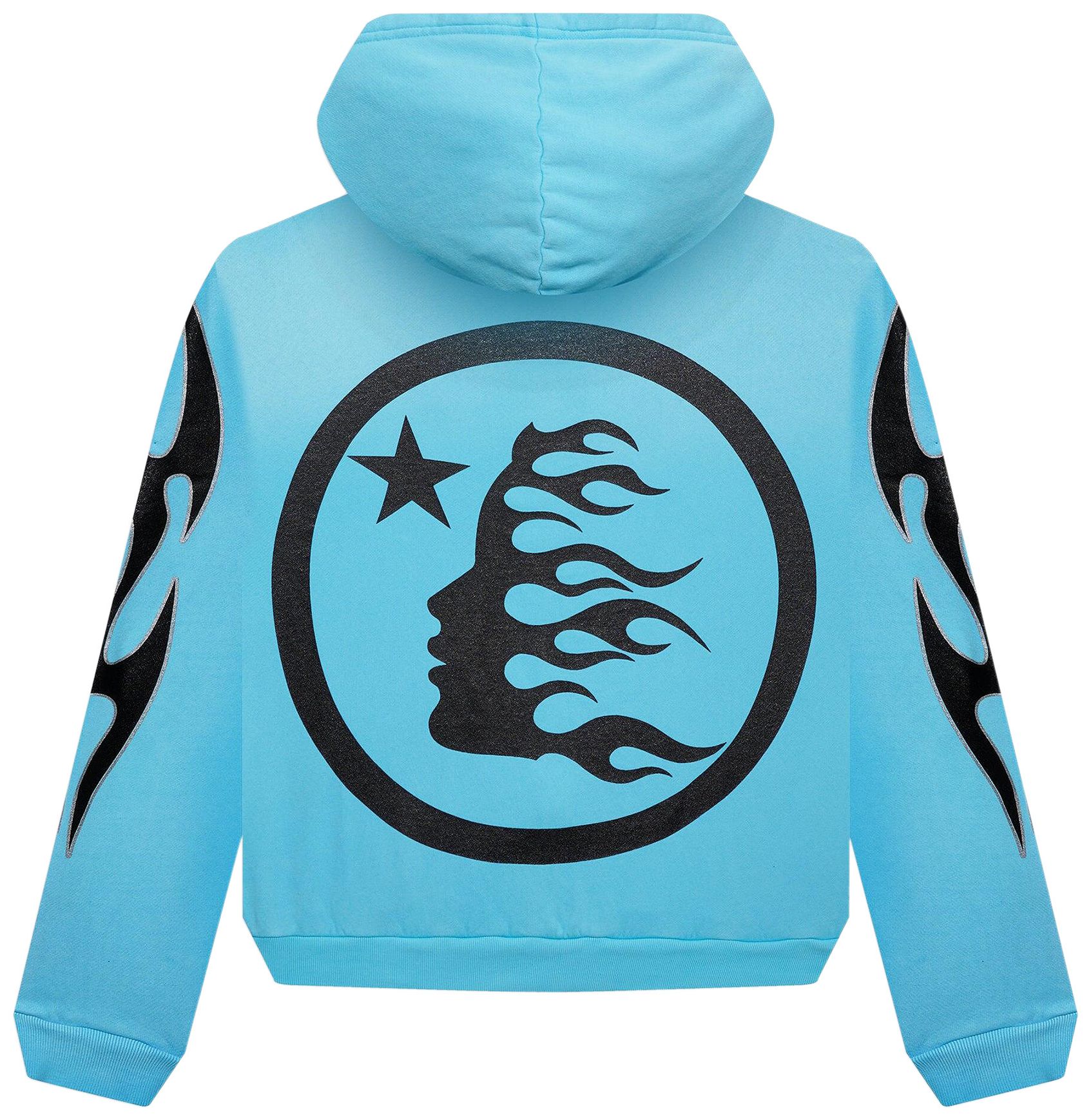 Buy Hellstar Studios Zip Hoodie 'Blue' - HS03ZIP001 BLUE | GOAT