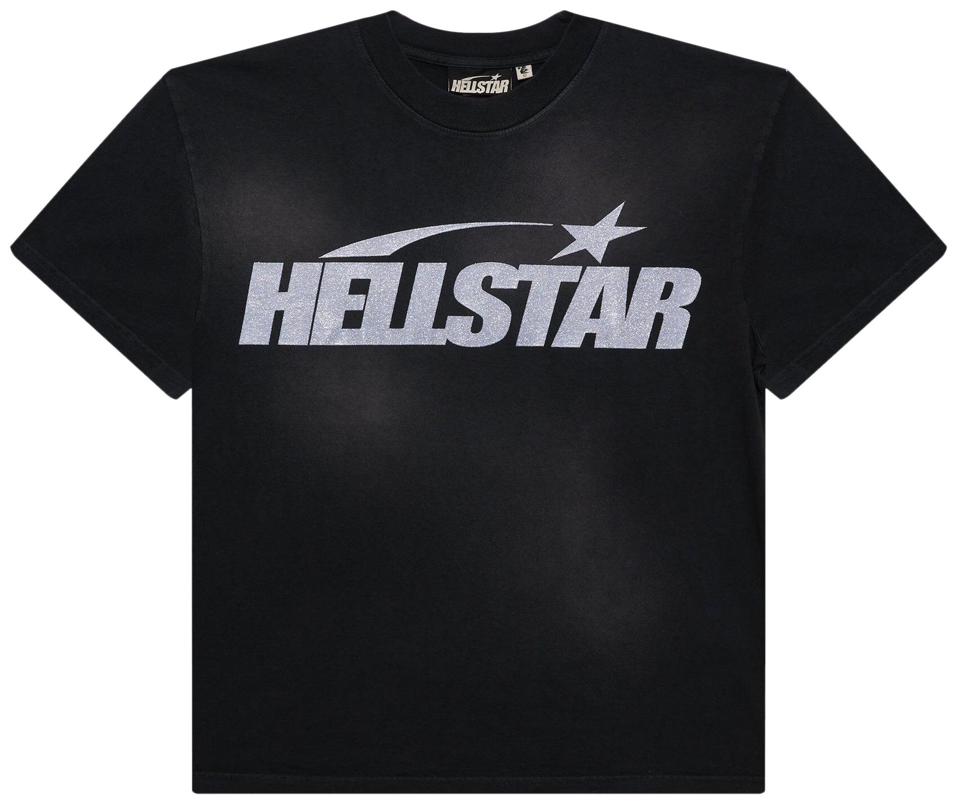 Buy Hellstar Glitter Logo T-Shirt 'Black' - HSCC03TEE001 BLAC | GOAT