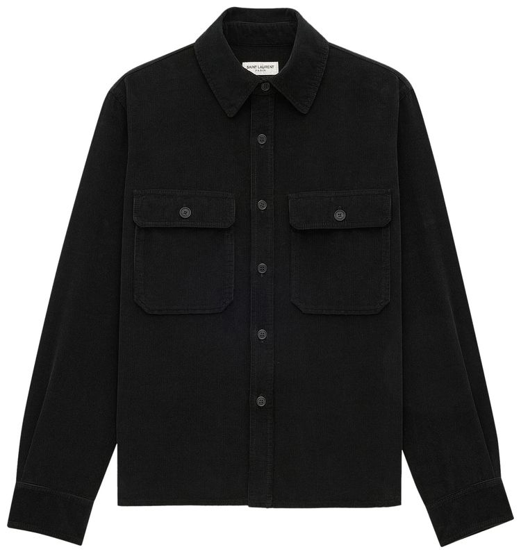 Buy Saint Laurent Fall Overshirt 'Deep Faded Black' - 795555 Y34SA 1441 ...