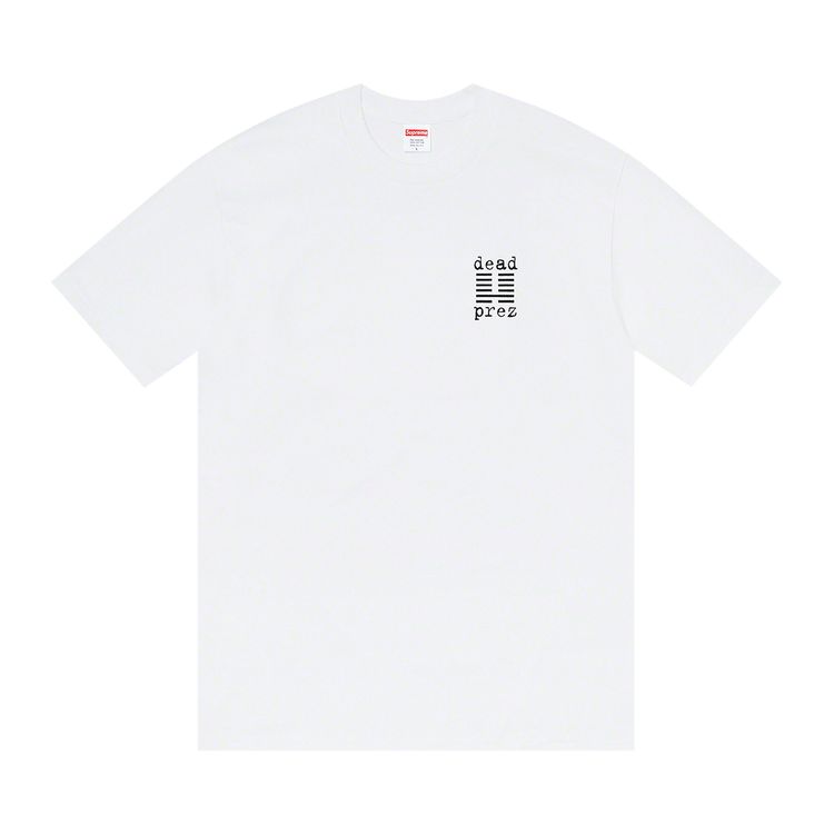 Buy Supreme x Dead Prez Tee 'White' - FW19T1 WHITE | GOAT