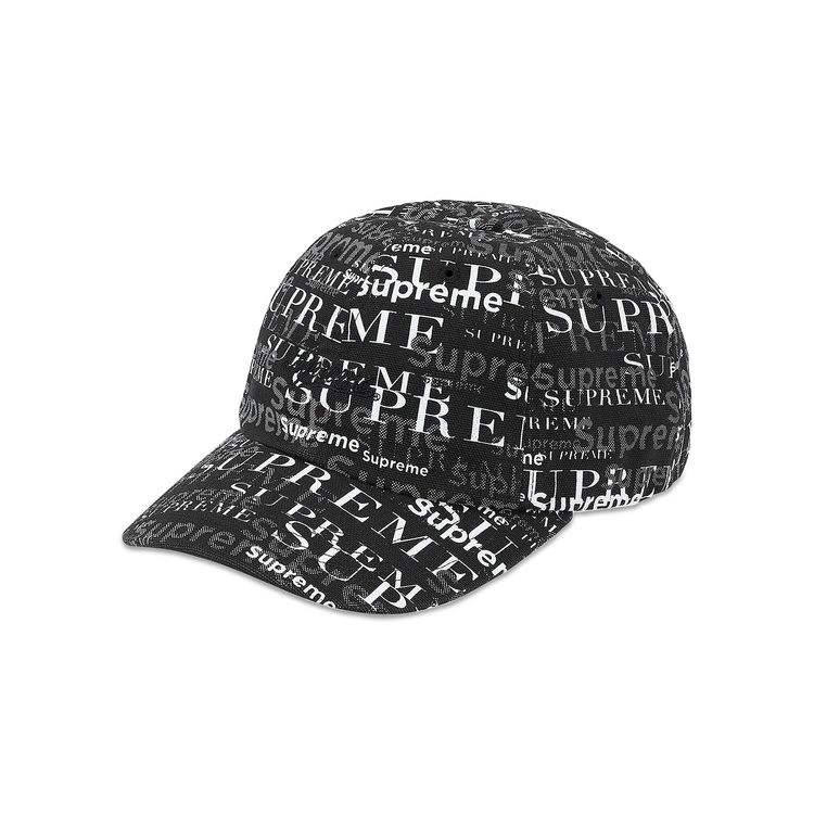 Buy Supreme Logo Pattern 6-Panel 'Black' - FW20H47 BLACK | GOAT