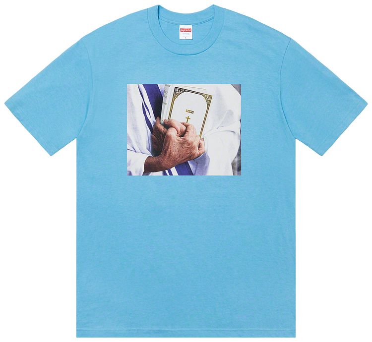 Buy Supreme Bible Tee 'Light Slate' - FW19T35 LIGHT SLATE | GOAT