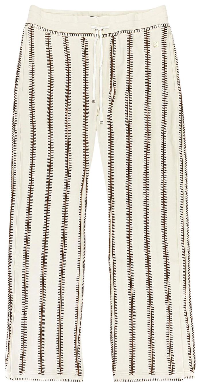 Buy Amiri Stitch Flare Track Pants 'Alabaster' - SS22MJP001 271 ALAB | GOAT