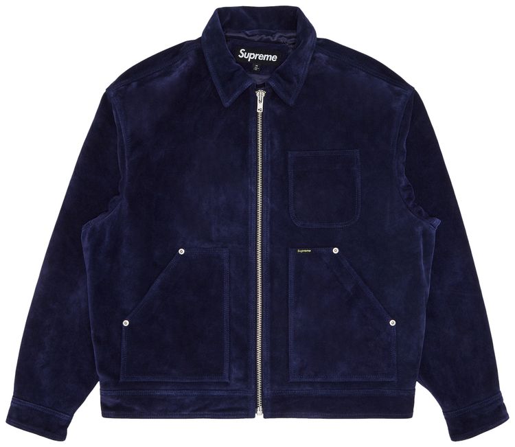 Buy Supreme Suede Work Jacket 'Blue' - FW24J87 BLUE | GOAT