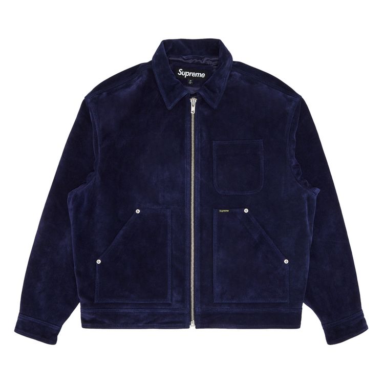 Buy Supreme Suede Work Jacket 'Blue' - FW24J87 BLUE | GOAT