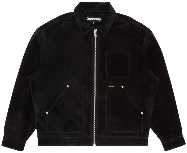 Buy Supreme Suede Work Jacket 'Black' - FW24J87 BLACK | GOAT