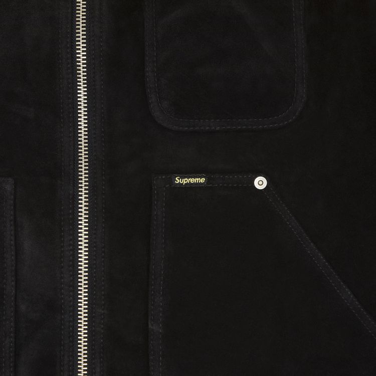 Buy Supreme Suede Work Jacket 'Black' - FW24J87 BLACK | GOAT