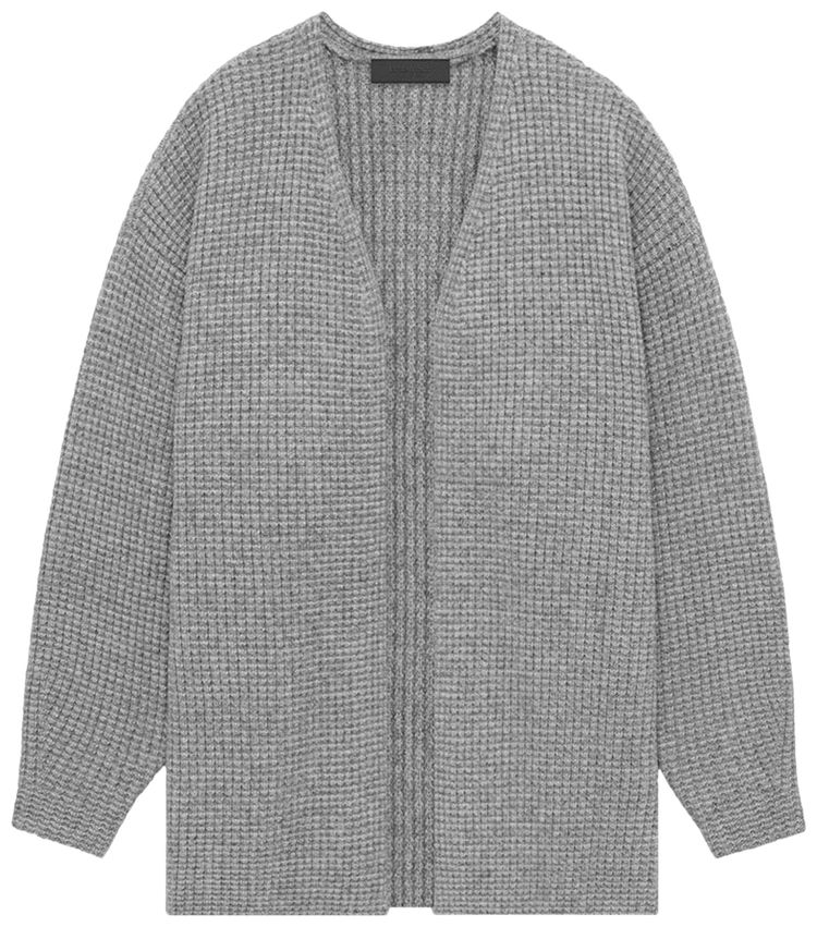 Buy Fear of God Essentials Knit Long Cardigan 'Dark Heather ...