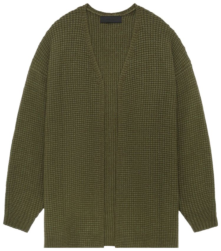 Buy Fear of God Essentials Knit Long Cardigan 'Military ...