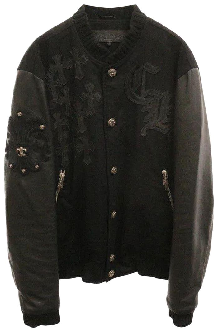 Buy Chrome Hearts Multi Patch Letterman Varsity Jacket 'Black' - 1383 ...