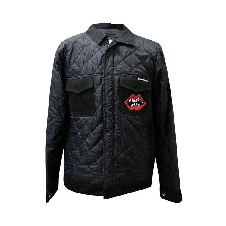 Buy Chrome Hearts x Matty Boy Chomper Quilted Nylon Jacket 'Black ...