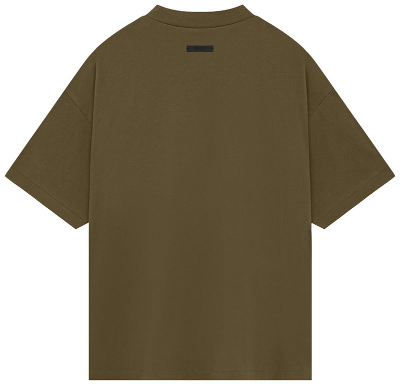 Buy Fear of God Essentials Jersey Crewneck Tee 'Olive' - 125BT244194F ...
