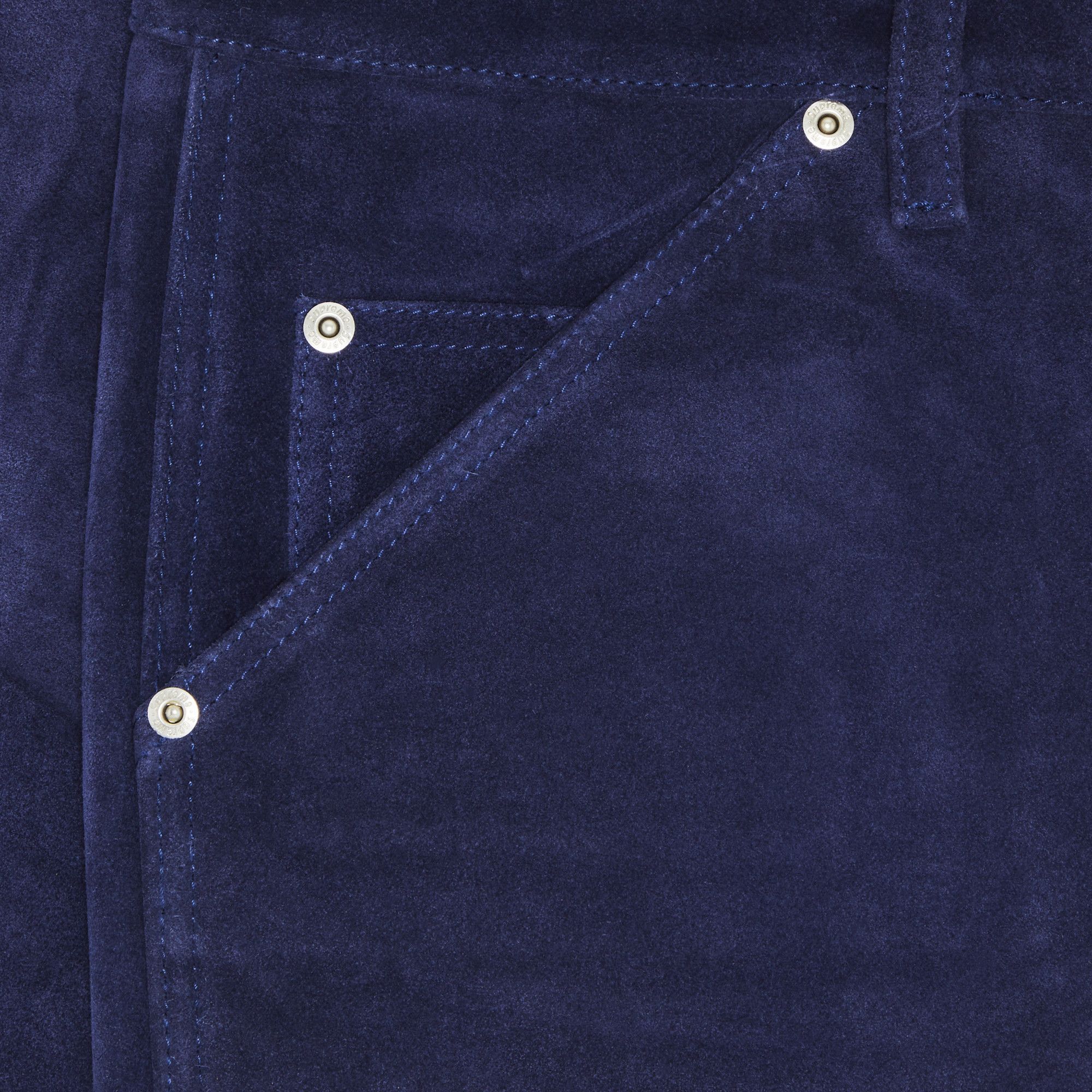 Buy Supreme Suede Double Knee Painter Pant 'Blue' - FW24P34 Buy Supreme Suede Double Knee Painter Pant 'Blue' - FW24P34