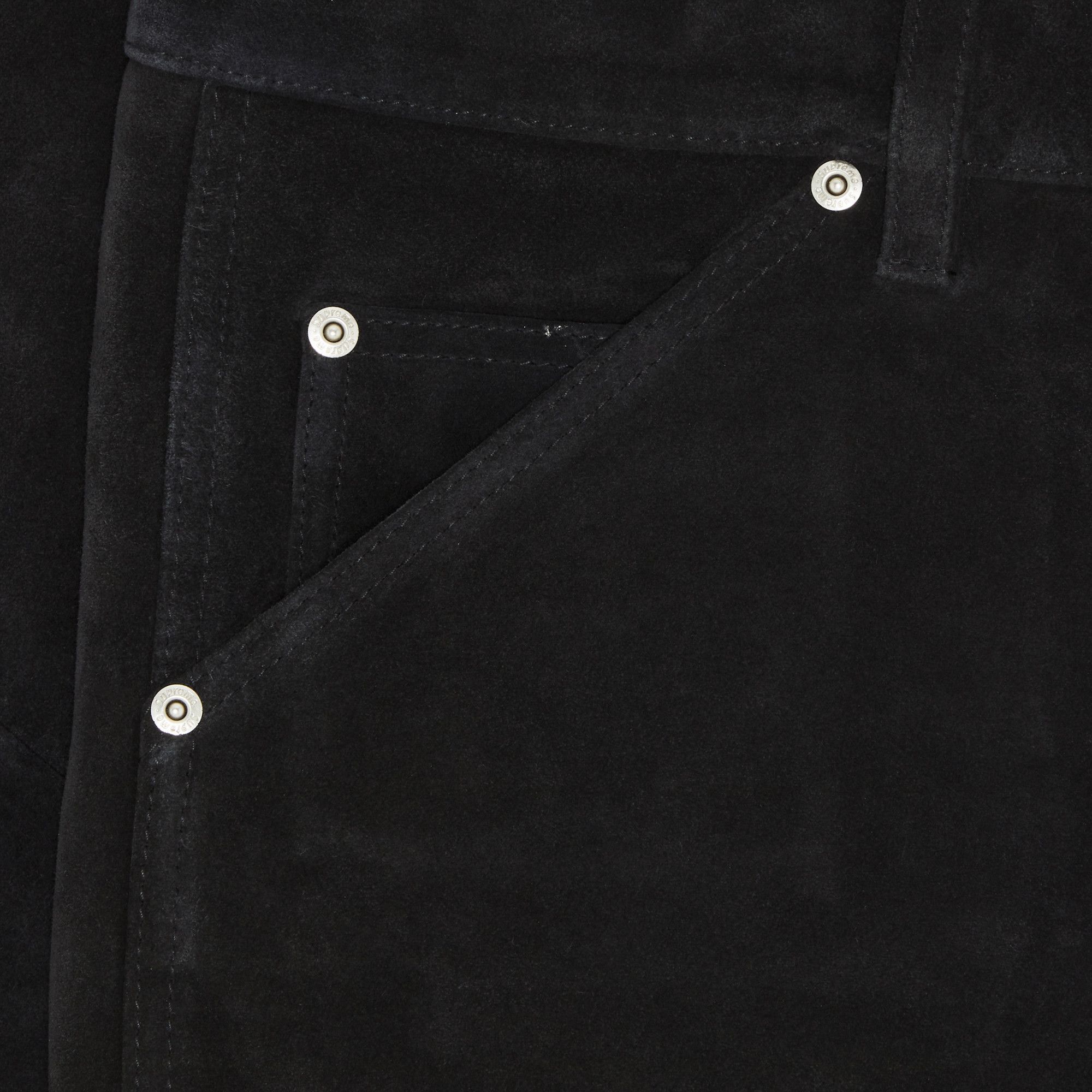 Buy Supreme Suede Double Knee Painter Pant 'Black' - FW24P34 Buy Supreme Suede Double Knee Painter Pant 'Black' - FW24P34