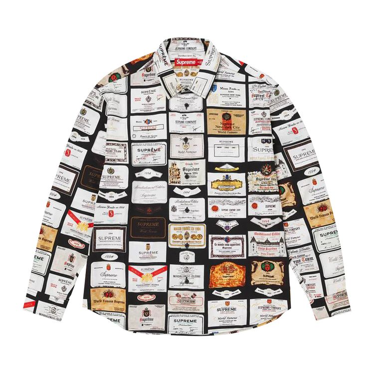 Buy Supreme Label Shirt 'Black' - FW24S24 BLACK | GOAT