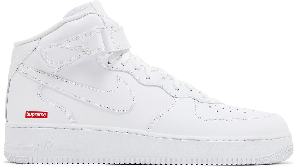 Buy Nike Supreme x Air Force 1 Mid 'Box Logo - Triple White' - FZ8784 ...