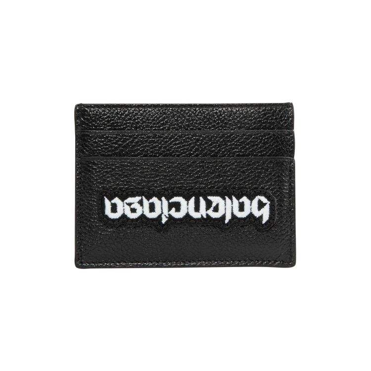 Buy Balenciaga Logo Cash Card Holder 'Black' - 594309 2AA93 1000 | GOAT