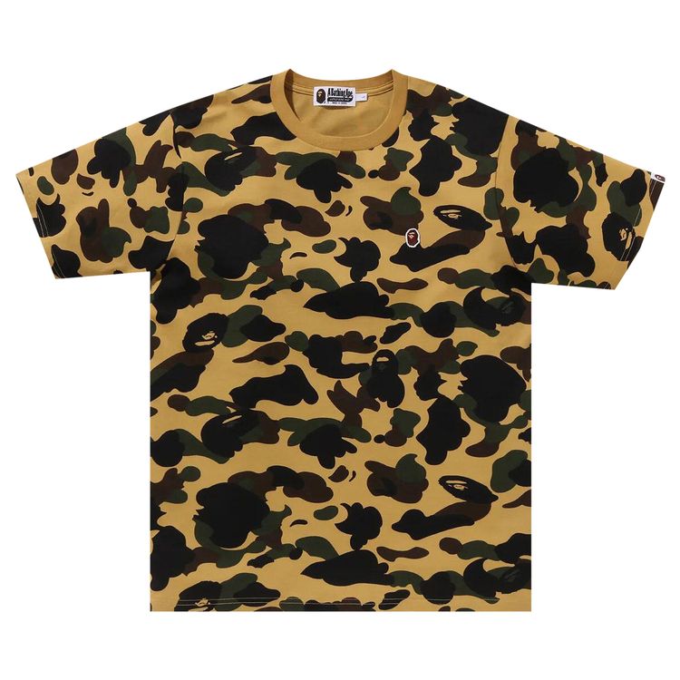 Buy BAPE 1st Camo One Point Tee 'Yellow' - 1K80 109 006 YELLOW | GOAT