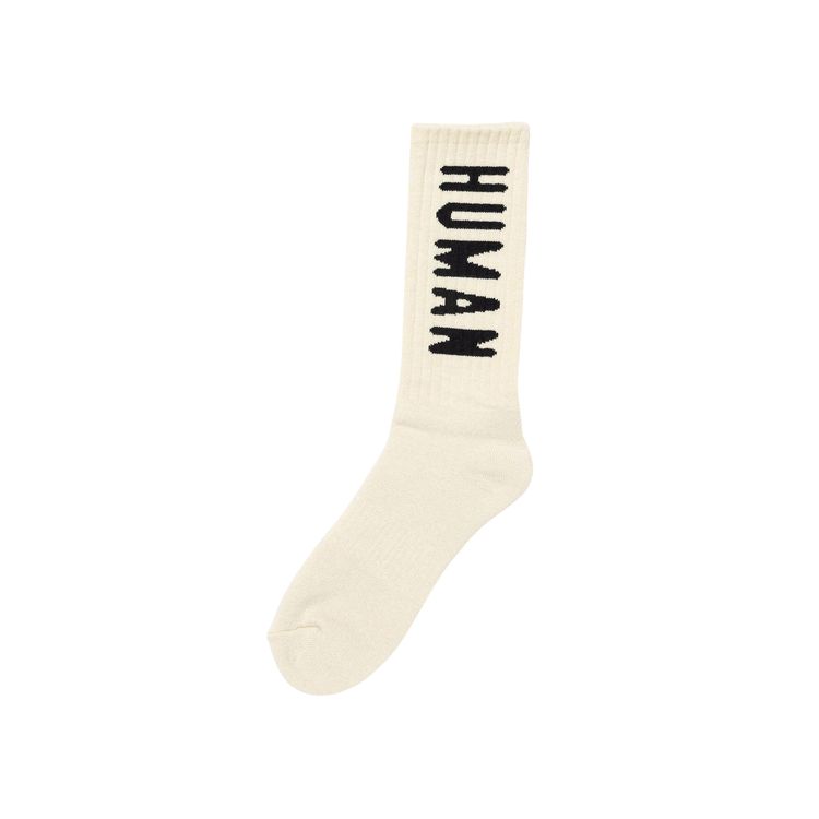 Buy Human Made Hm Logo Socks 'White' - HM28GD061 WHIT | GOAT