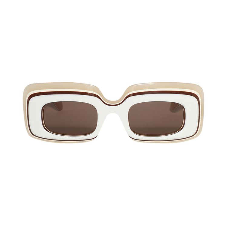 Buy Loewe Multilayer Rectangular Sunglasses 'Ivory/Brown' - LW40139U ...