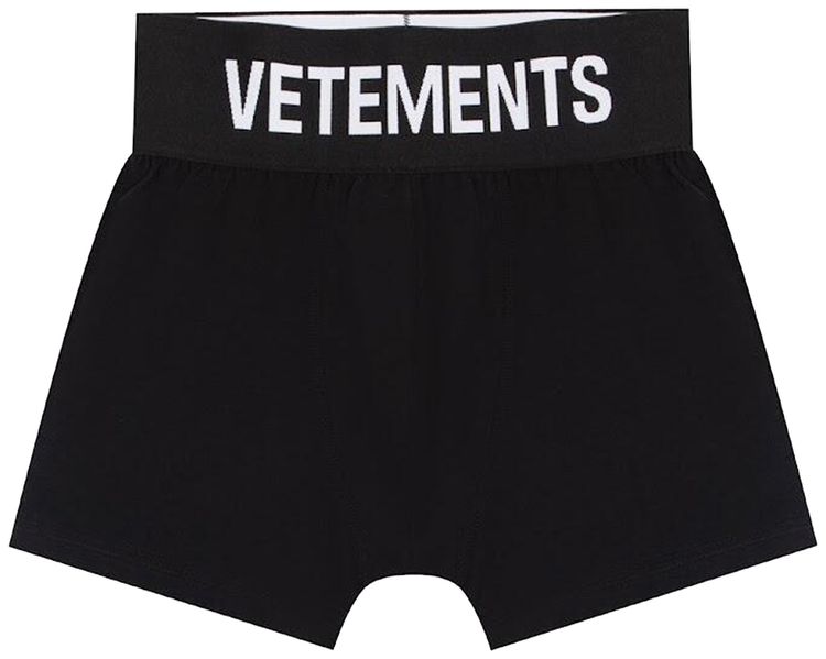 Buy Vetements Logo Boxers 'Black' - MA65UN100B BLAC | GOAT