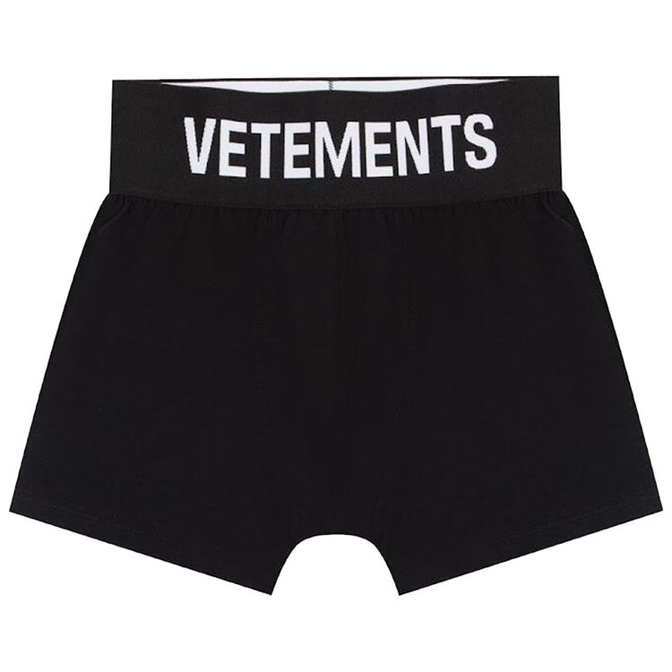 Buy Vetements Logo Boxers 'Black' - MA65UN100B BLAC | GOAT