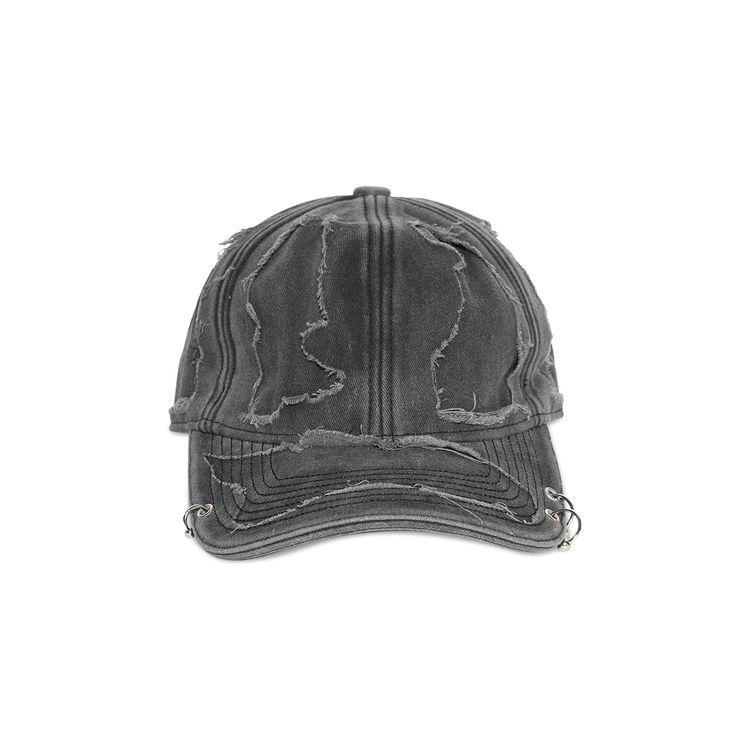 Buy Vetements Fully Distressed Piercing Cap 'Black' - UA65CA200B BLAC ...