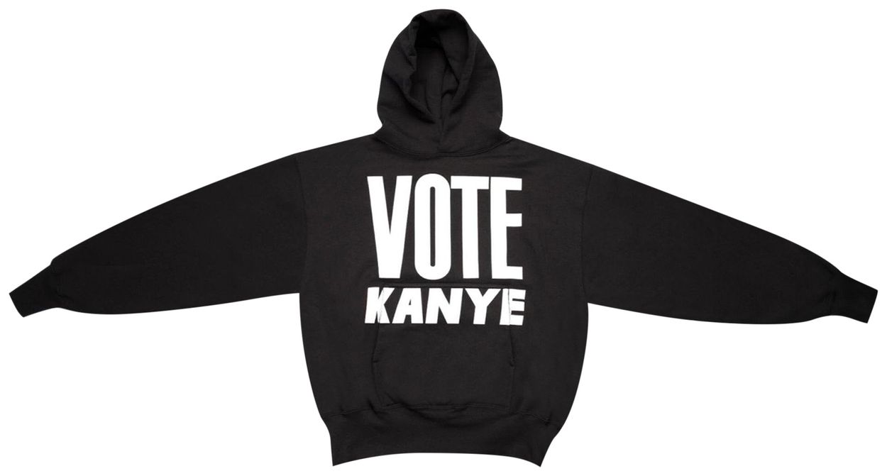 Buy Kanye West Vote Kanye Hoodie 'Black' - 2076 1SS200106VKH BLAC | GOAT MX