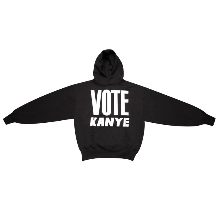 Buy Kanye West Vote Kanye Hoodie 'Black' - 2076 1SS200106VKH BLAC | GOAT MX