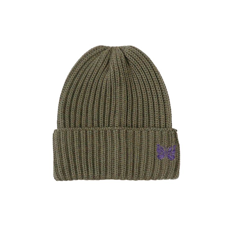 Buy Needles Watch Cap 'Olive' - PU063 C OLIV | GOAT